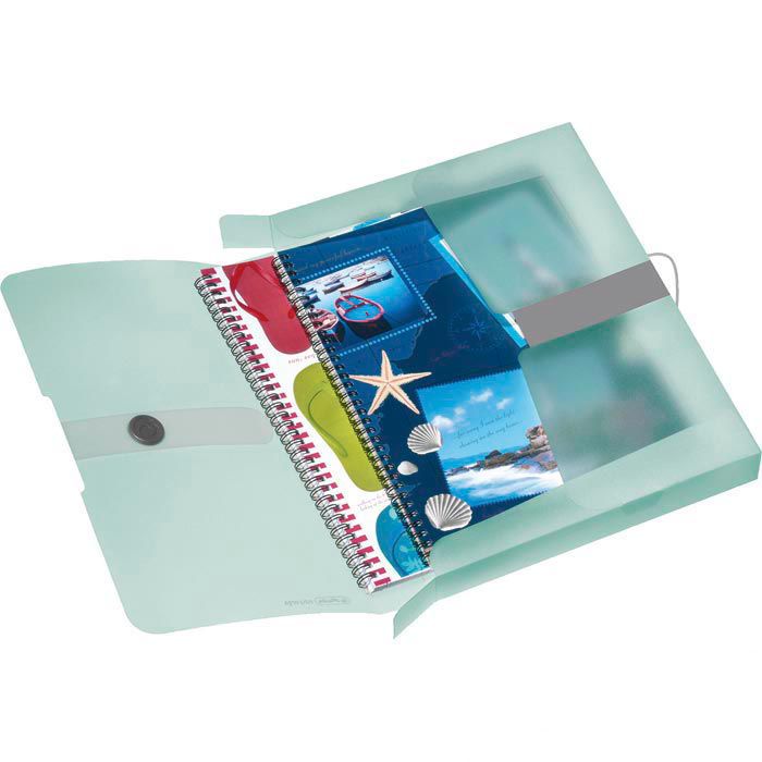 Herlitz Heftbox 11409000, easy orga to go, A4, Kunststoff, Füllhöhe 4 ...