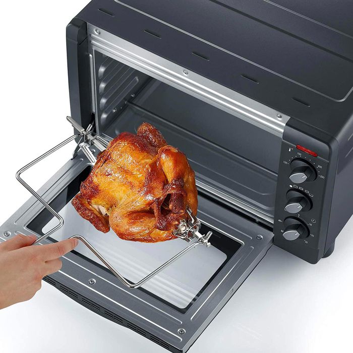 Severin Minibackofen TO 2068, 1500 Watt, mit Drehspieß & Pizzastein, 20 ...
