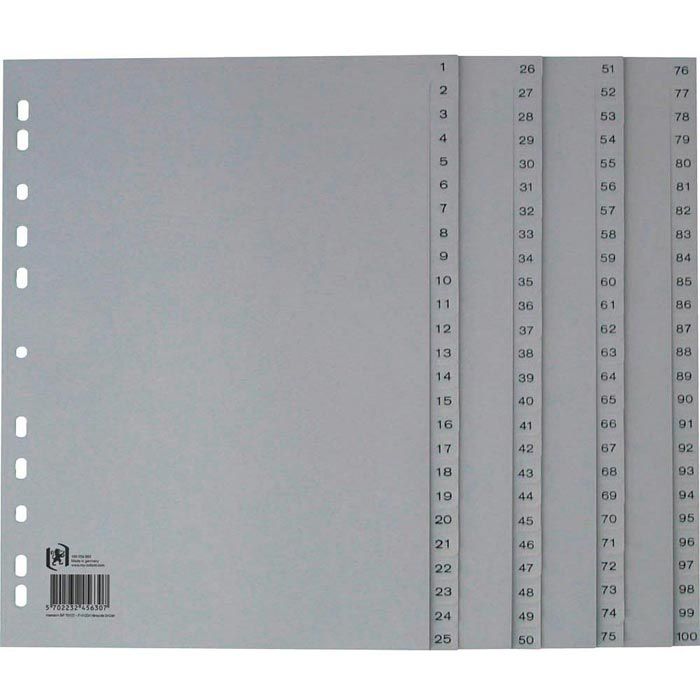 Register 1-100 – günstig kaufen – Böttcher AG Register 1-100 – günstig kaufen – Böttcher AG