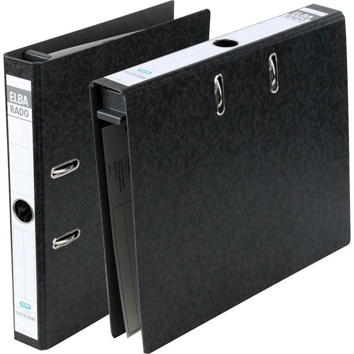 Elba rado 81414 Hängeordner, A4, schmal, 5 cm, schwarz - Böttcher AG