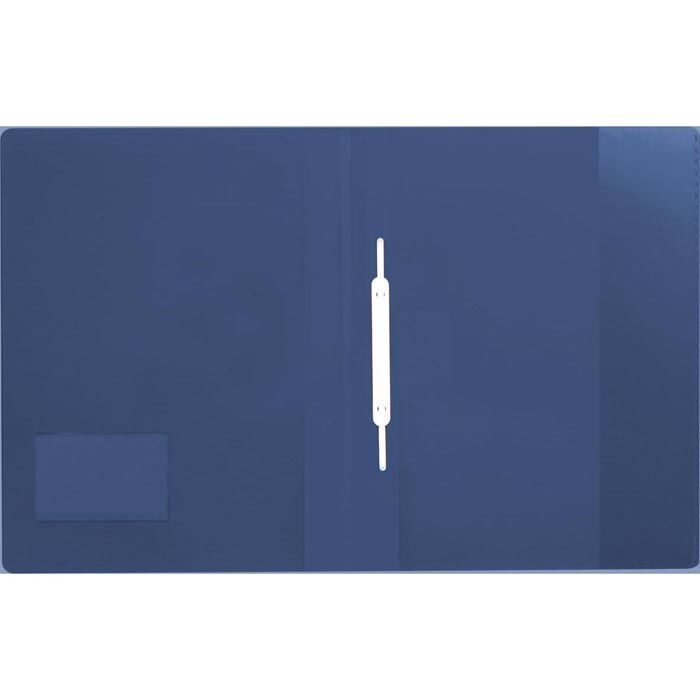 Durable Schnellhefter 2680-07 Duralux, dunkelblau, A4 Überbreite, aus PVC, Vorderdeckel farbig ...