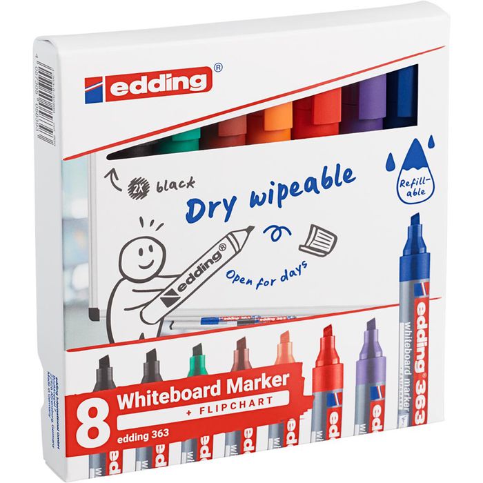 Edding 363 Board Marker Boardmarker Set 8 Stück - Böttcher AG