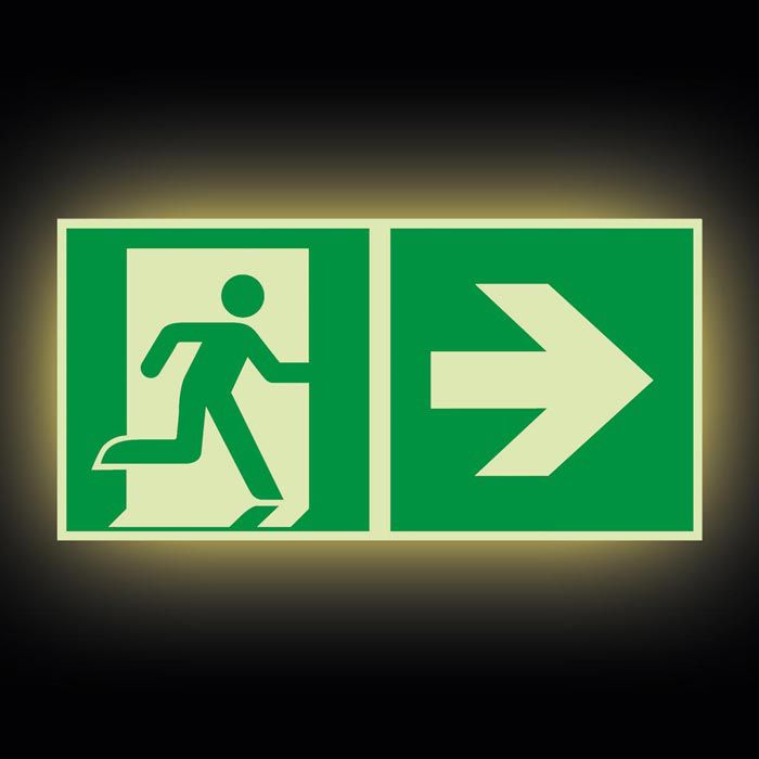 Abtec Hinweisschild ISO 7010 E002+E005, Kunststoff, 30 x 15 cm ...