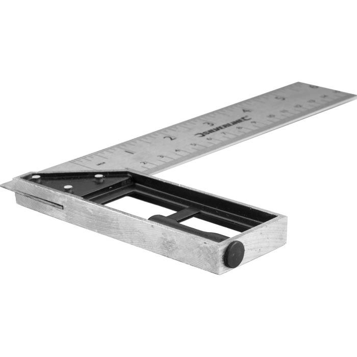 Silverline Anschlagwinkel 282651, 150mm, mit Wasserwaage, aus Metall ...