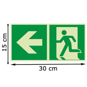 Abtec Hinweisschild ISO 7010 E001+E005, Kunststoff, 30 x 15 cm ...