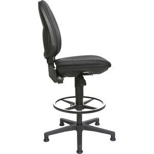 Topstar Arbeitsstuhl Tec 50 Counter, 7225.R G22, mit Bodengleitern und Fußring, Stoff, anthrazit ...