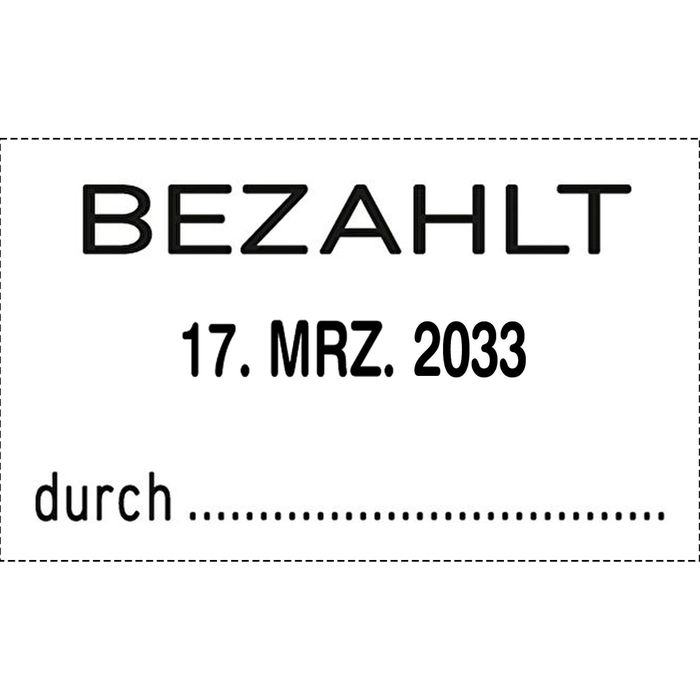 Stempel Bezahlt – günstig kaufen – Böttcher AG