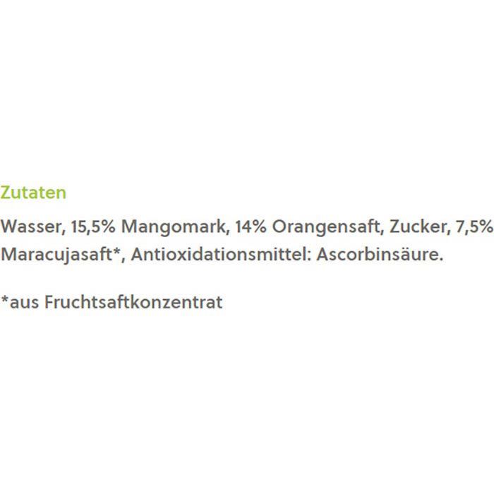 albi Saft Mango Maracuja Orange, 37% Fruchtgehalt, je 1 Liter, 6 Pack ...