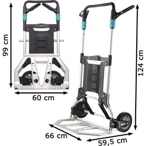 Wolfcraft Sackkarre TS 1500, 5525000, klappbar, pannensichere Bereifung ...