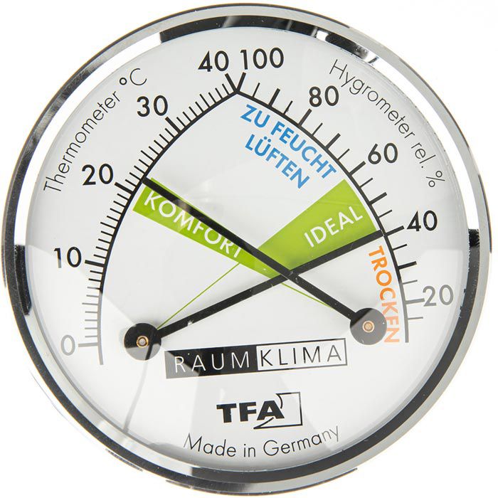 TFA Thermo-Hygrometer 45.2024 analog, verchromt - Böttcher AG