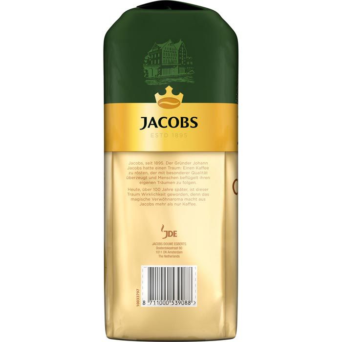Jacobs Kaffee Crema Gold, ganze Bohnen, 1kg - Böttcher AG