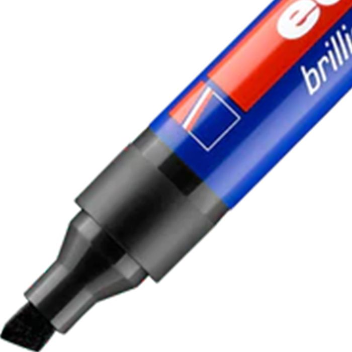 Edding Papermarker 33 Brilliant Pigmentmarker, schwarz, Keilspitze ...