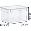 Rotho Aufbewahrungsbox Clearbox Multimedia, 5L, mit Deckel, Kunststoff ...