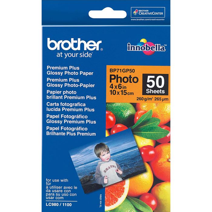 Brother BP71 GP 10x15 glänzend 50Bl Fotopapier - Böttcher AG