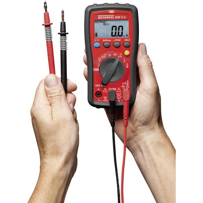 Benning Multimeter MM 5-2 True RMS digital, 600 V, 10 A, CAT IV, NCV ...
