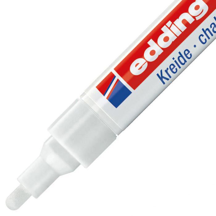 Edding Kreidemarker 4095-5049, weiß, Rundspitze, Strichbreite 2 - 3mm ...