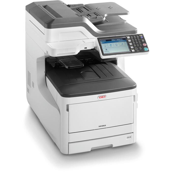 Oki Multifunktionsgerät MC883dn, ADF, Kopierer, Laserfax, Scanner ...