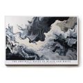 Sinus-Art Wandbild Waves of Black and White, Leinwand, Querformat, 120 ...