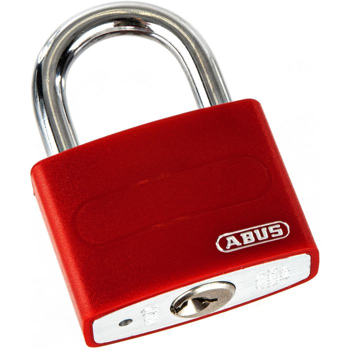 Abus Vorhängeschloss myLock T65AL/40, 40mm, Schlüsselschloss, wetterfest, Level 5, rot - Böttcher AG