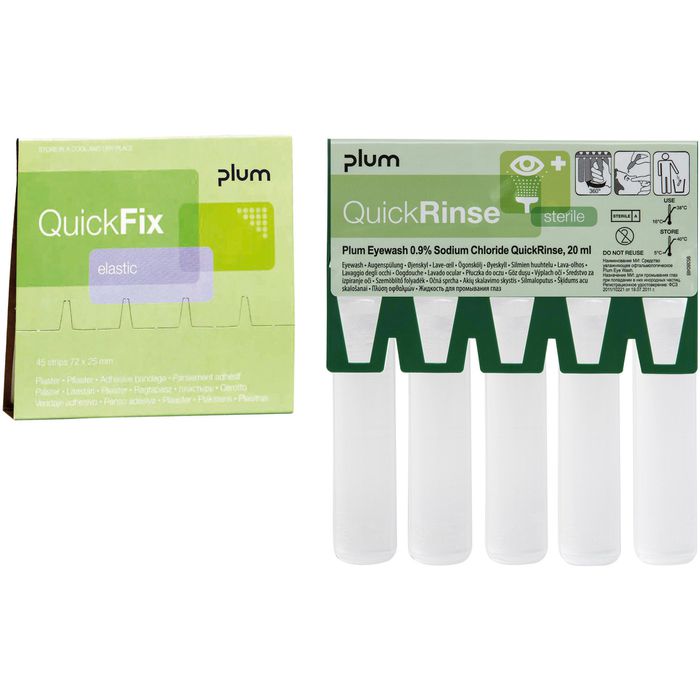 Plum Erste-Hilfe-Station QuickSafe Box, 53-teilig, inkl Augenspülungen ...