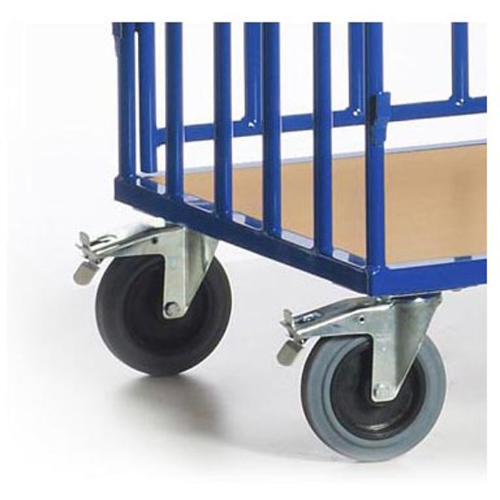 Rollcart Paketwagen 08-7640, bis 600 kg, 1200 x 770 mm, Höhe 1880 mm, 3 ...