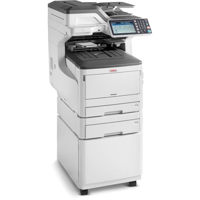 Oki Multifunktionsgerät MC883dnct, ADF, Kopierer, Laserfax, Scanner ...