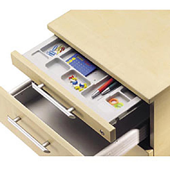 Hammerbacher Rollcontainer Solid TC20, Holz, ahorn, mit 2 Schüben und ...