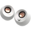 Creative PC-Lautsprecher Pebble V3, weiß, 8 Watt, 2.0 Stereo, 3,5mm ...