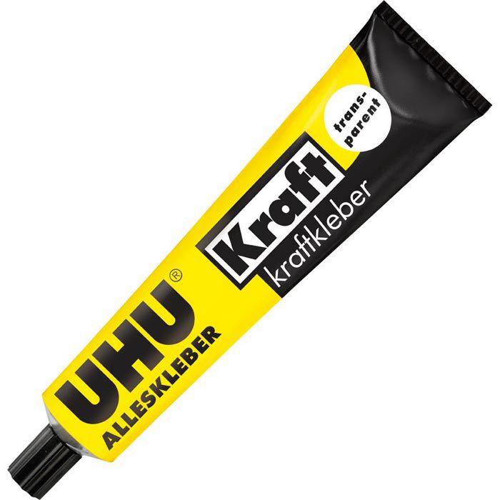 UHU Alleskleber 45065 Kraft transparent, 125g, mit Lösungsmittel, klebt ...