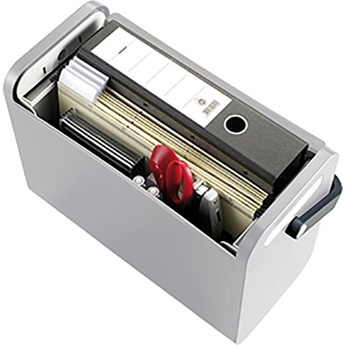 Helit Hängebox H61101-98, the mobil box, A4, für 25 Hängemappen, mit ...
