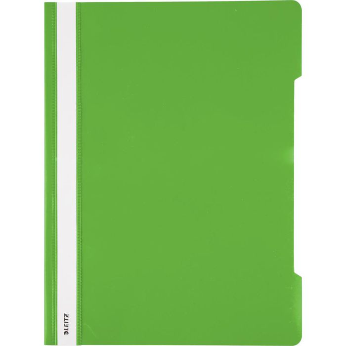 Leitz Schnellhefter 4191-00-50, A4, hellgrün, aus PVC, Vorderdeckel transparent - Böttcher AG
