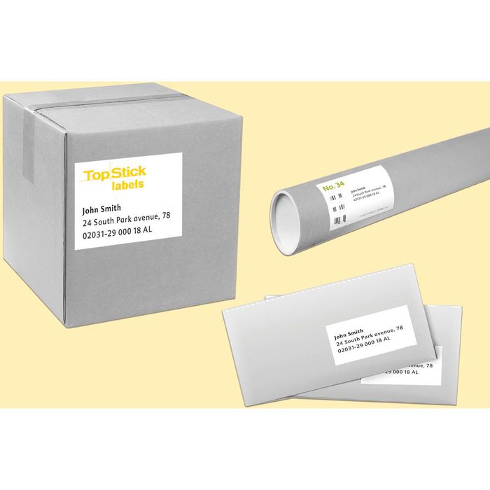 TopStick Universaletiketten labels, 8700, weiß, 52,5 x 21,2mm, 100 ...