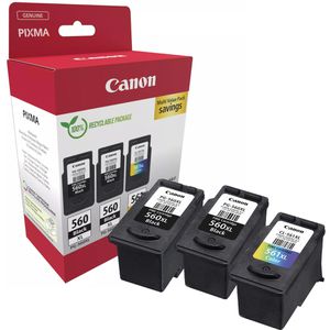 Canon Tinte 2x PG-560XL + CL-561XL, 3712C009, 2x 14,3ml schwarz + 12,2ml color – Böttcher AG