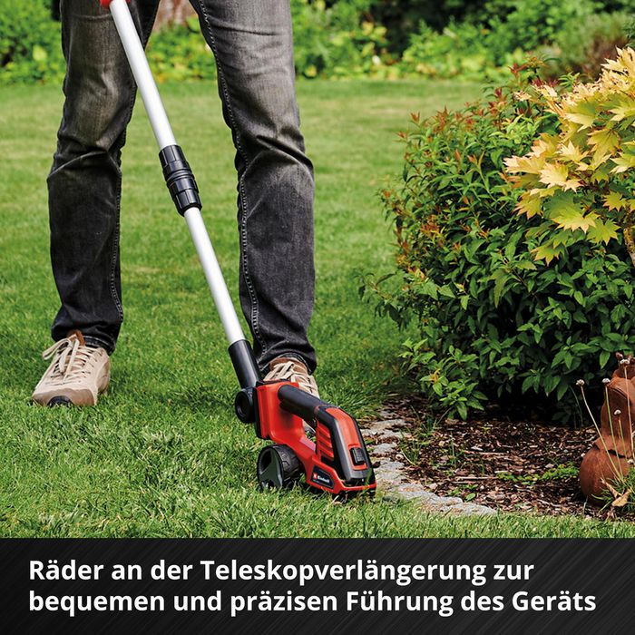 Einhell Grasschere GE-CG 18/100 Li T-Solo, Akku, 18V, mit Laufrädern & Teleskopstiel - Böttcher AG