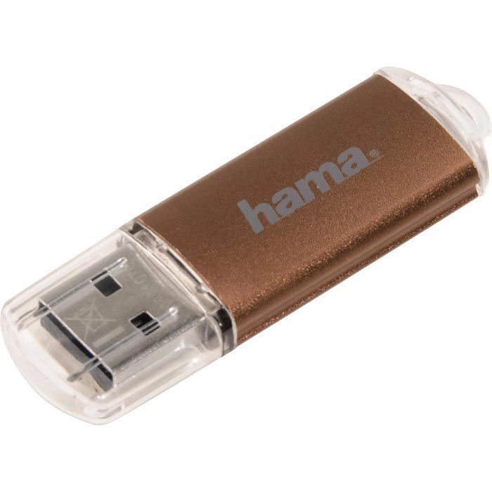 Hama USB-Stick Laeta 91076, 32 GB, 68x, bis 10 MB/s, mit Metallgehäuse ...