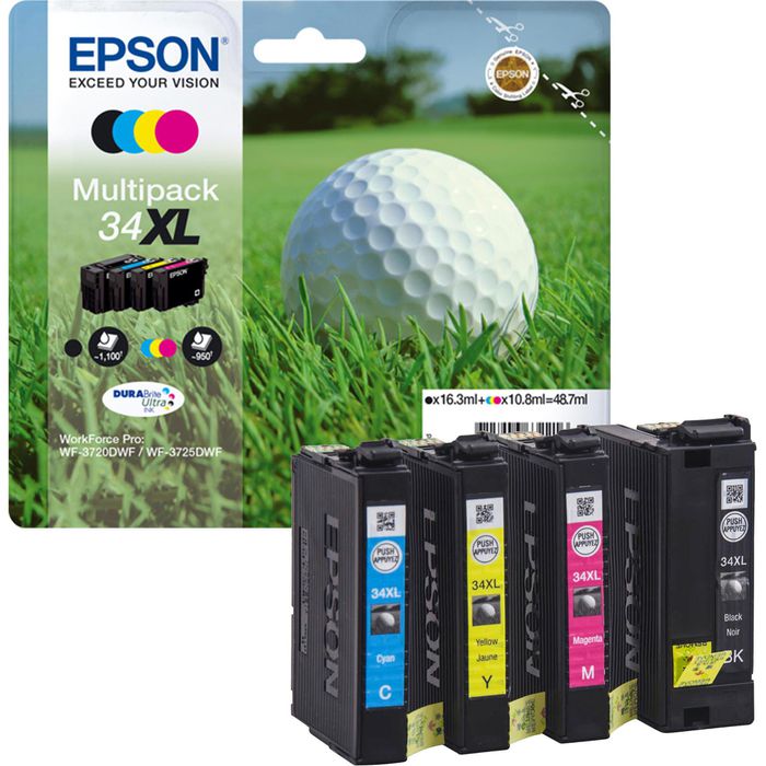 Epson 34XL Multipack Golfball Original Druckerpatronen C13T347640 ...