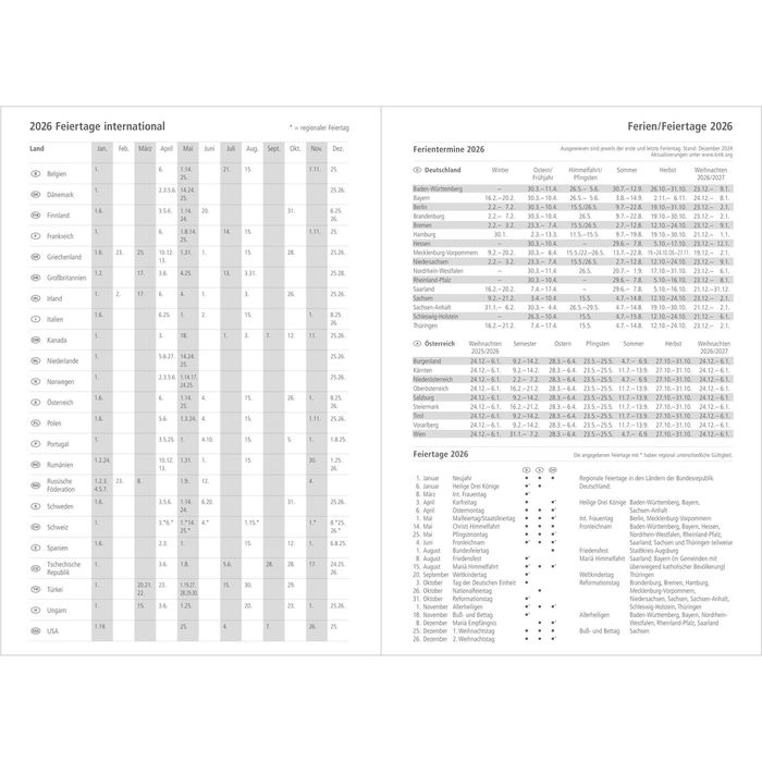 Buchkalender 2026 – günstig kaufen – Böttcher AG