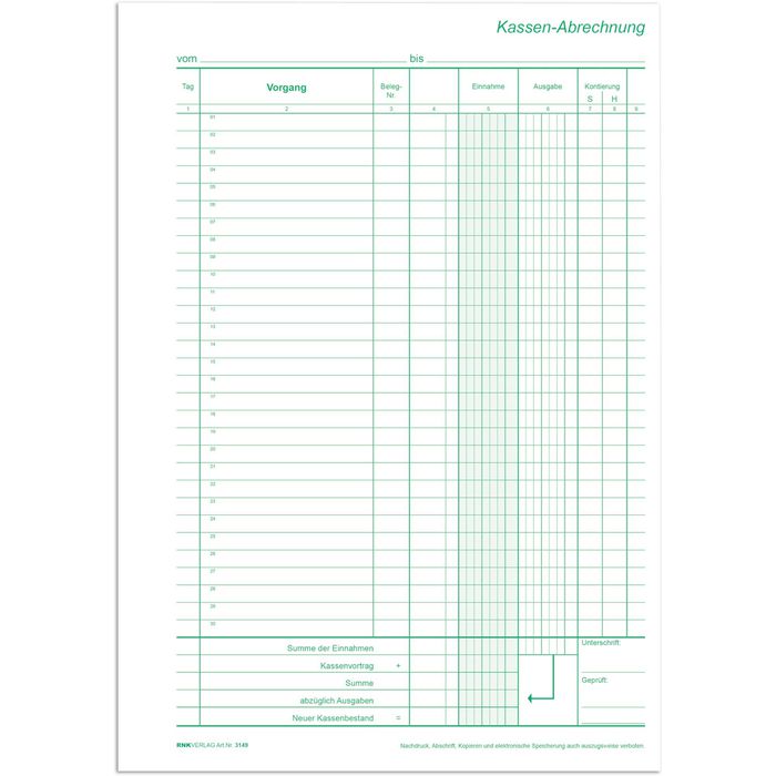 Kassenbuch – günstig kaufen – Böttcher AG