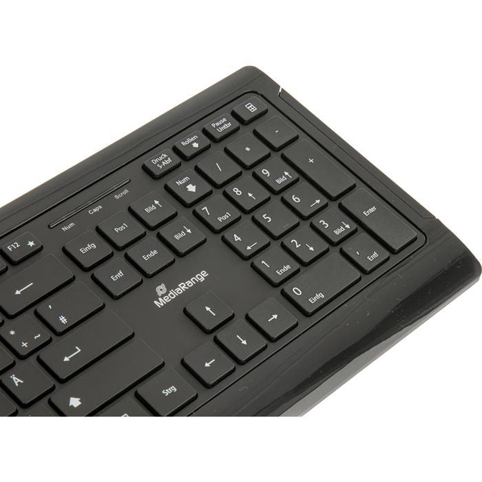MediaRange Tastatur Keyboard MROS101, Standard, USB, schwarz - Böttcher AG