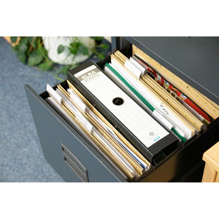 Elba rado 81417 Hängeordner, A4, breit, 7,5 cm, schwarz - Böttcher AG