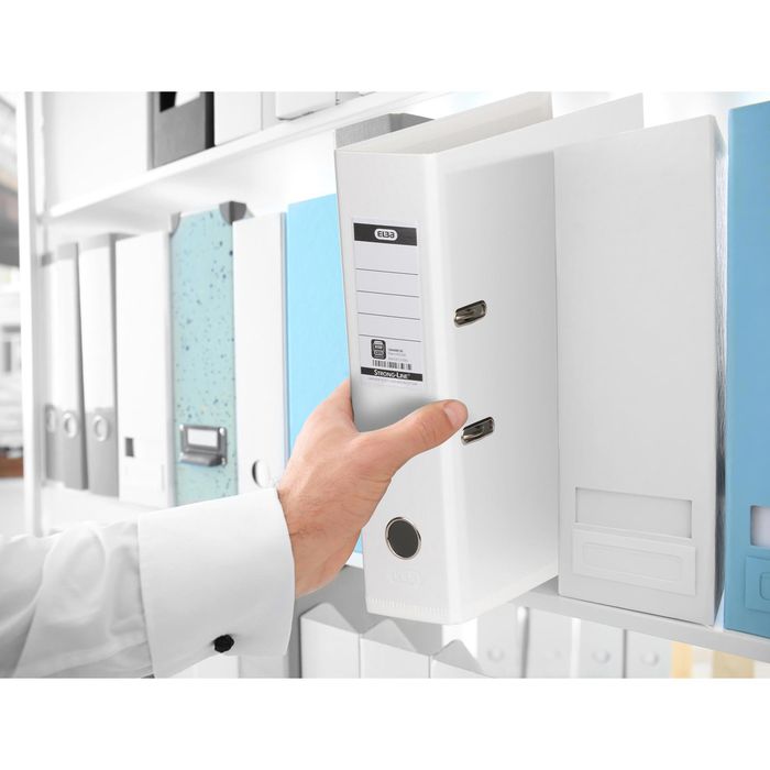 Elba Ordner 100400538 Strong-Line, PP, A4, 8cm, Kunststoffordner, weiß ...