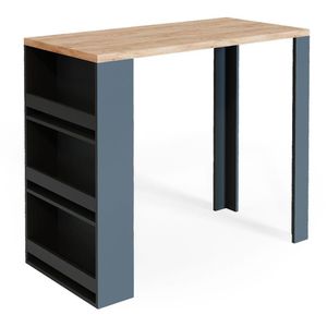 Vasagle Bartisch LBT91X, vintage,120 x 90 x 60cm (B/H/T), braun ...