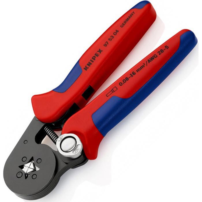 Knipex Crimpzange 97 53 04, mit Seiteneinführung, selbsteinstellend ...