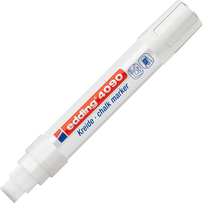 Edding 4090 Chalk Marker weiß Kreide 4-15mm - Böttcher AG