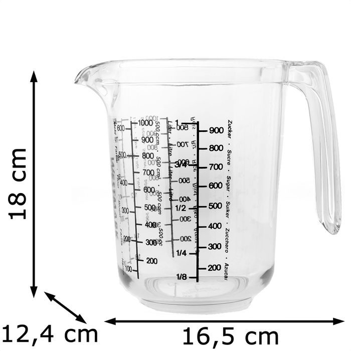 Westmark Messbecher Gerda 30682270, 1 Liter, Kunststoff, Messkanne ...