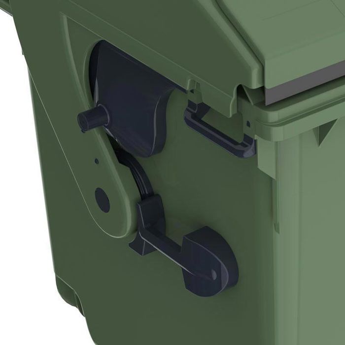 Sulo Müllcontainer Citybac 1100 Liter, grün, aus Kunststoff, mit Rädern ...