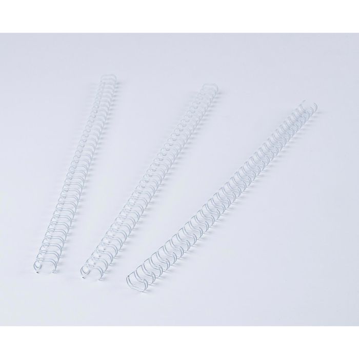 Renz Drahtbinderücken Ring Wire, 34 Ringe, weiß, 3:1 Teilung, 100 Stück ...