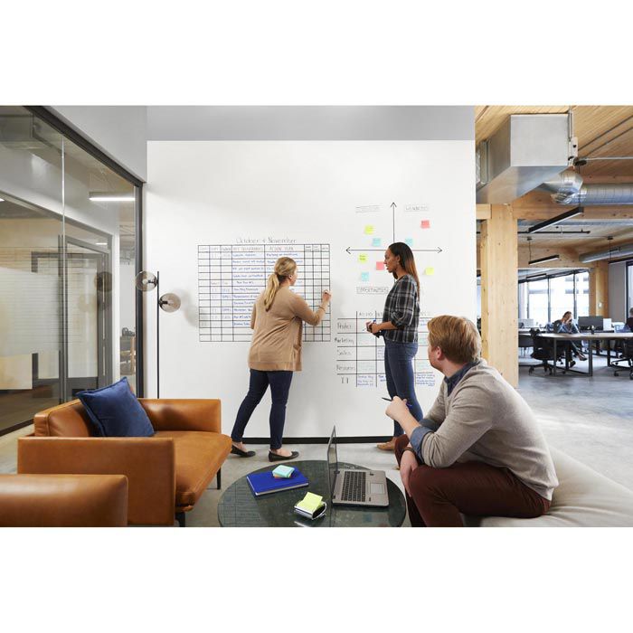 Post-it Whiteboard-Folie Flex Write Surface FWS4x3, selbstklebend, weiß ...