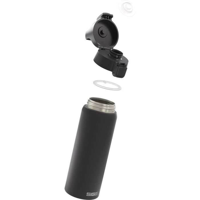 SIGG Trinkflasche Shield ONE Black, 0,75 l, Edelstahl, schwarz ...