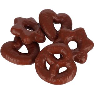 Weiss Lebkuchen Herzen Brezeln Sterne, mit Vollmilchschokolade, 500g - Böttcher AG